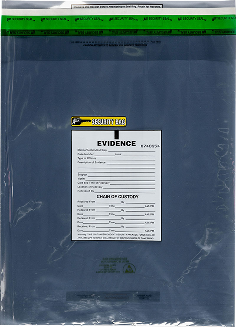 Alert Antistatic Evidence Bag 13 x 17 100/cs| Alert Security Products